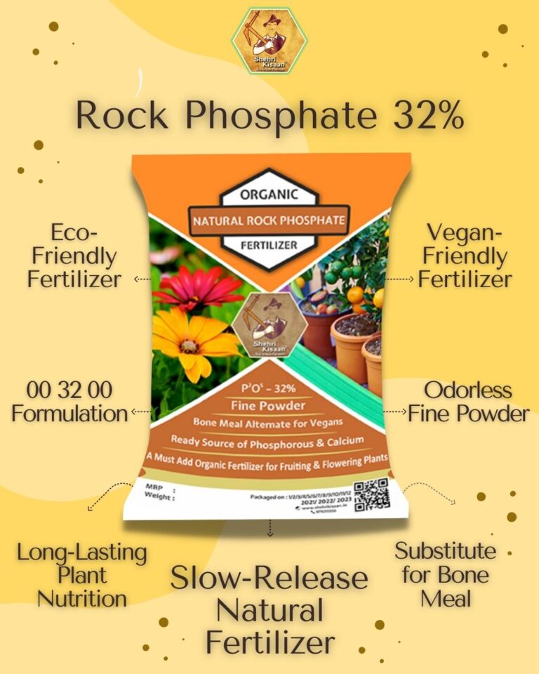 Natural Rock Phosphate Fertilizer | Substitute for Bone Meal